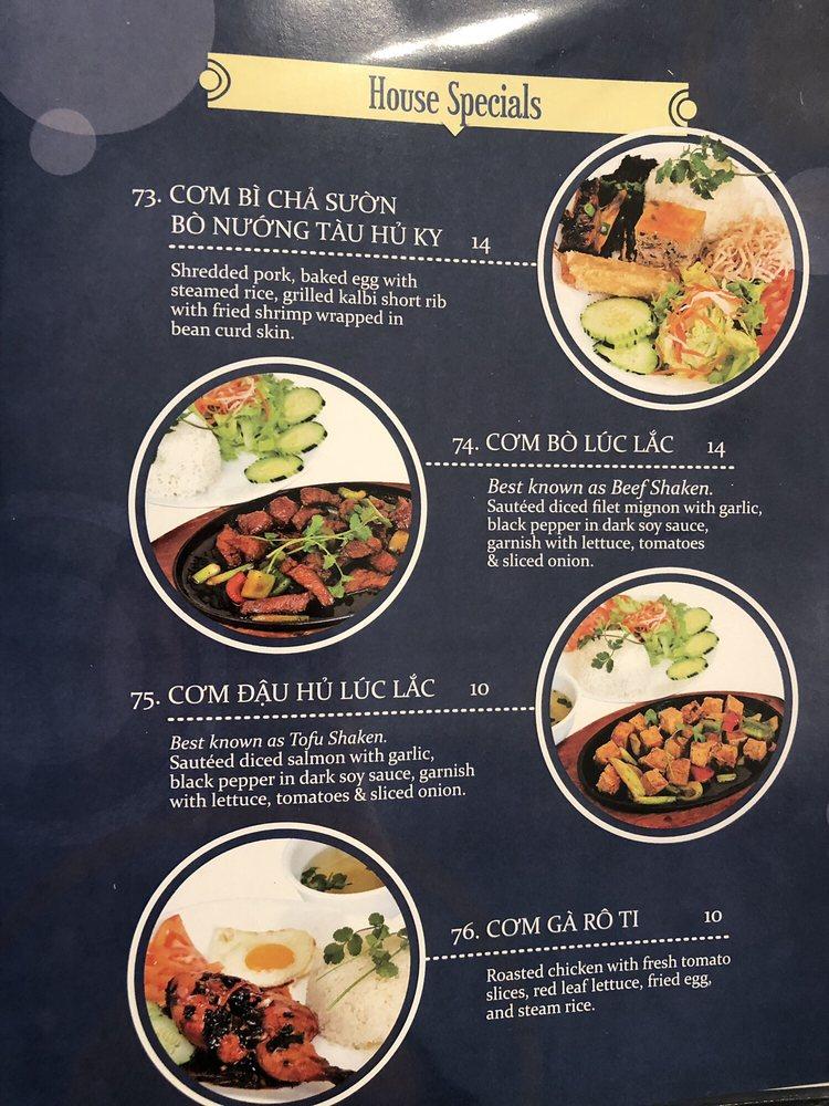 Menu at Pho 77 Rialto restaurant, Rialto