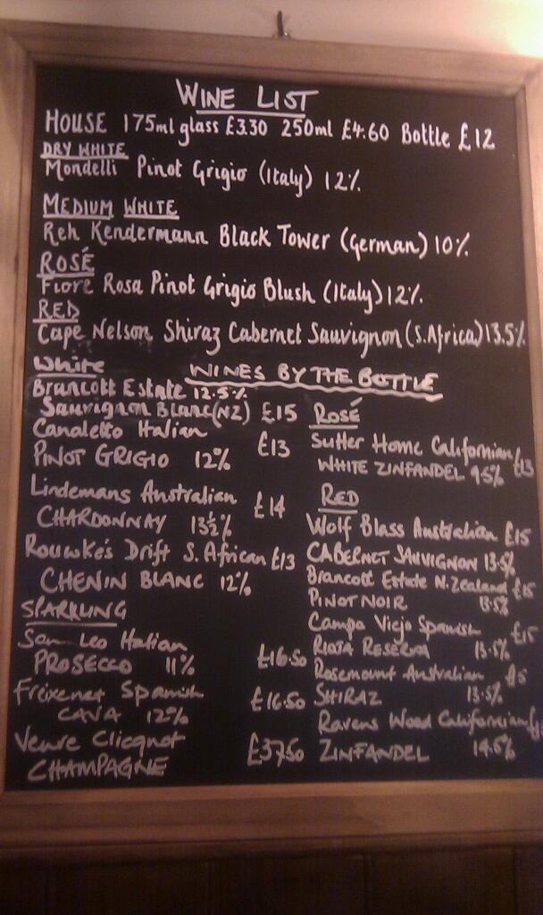 Menu at The Castle Cold Ash pub & bar, Thatcham