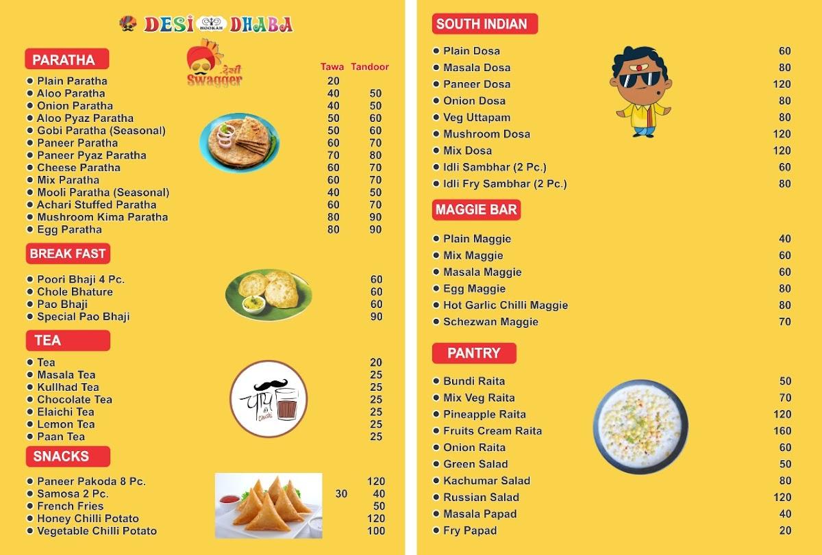 Menu at Wild Bites, Sudhowala