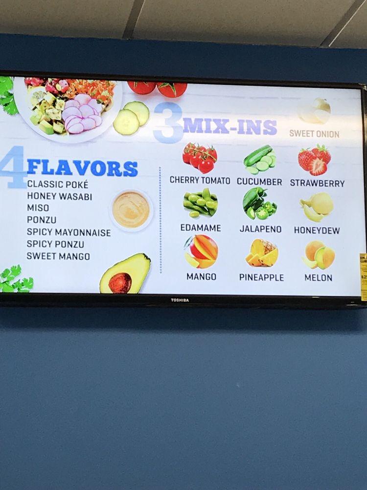 Menu at Pokey restaurant, Norfolk