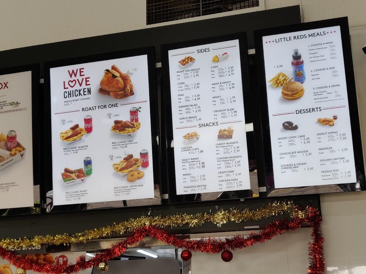 Menu at Red Rooster Summer Hill fast food, Summer Hill