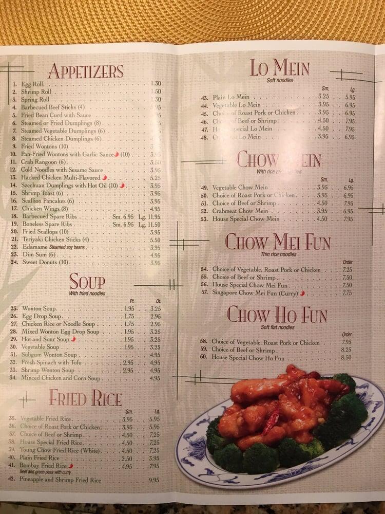 Menu at Kai's Chinese Kitchen restaurant, Pawling