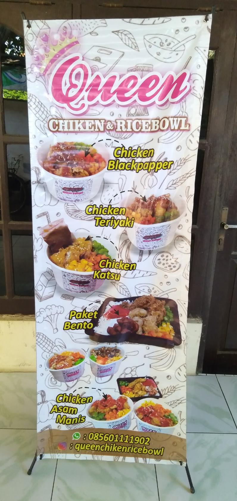 Menu at QUEEN CHICKEN RICEBOWL restaurant, Pekalongan