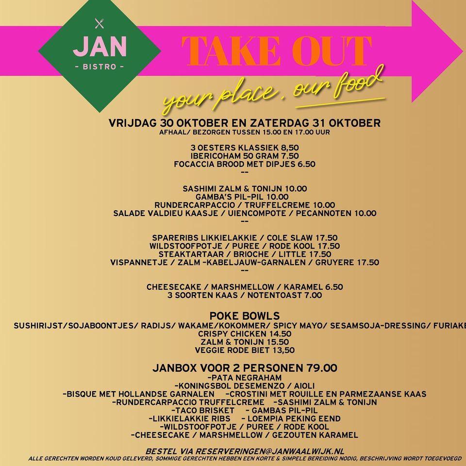 Menu at JAN Bistrobar Waalwijk, Waalwijk