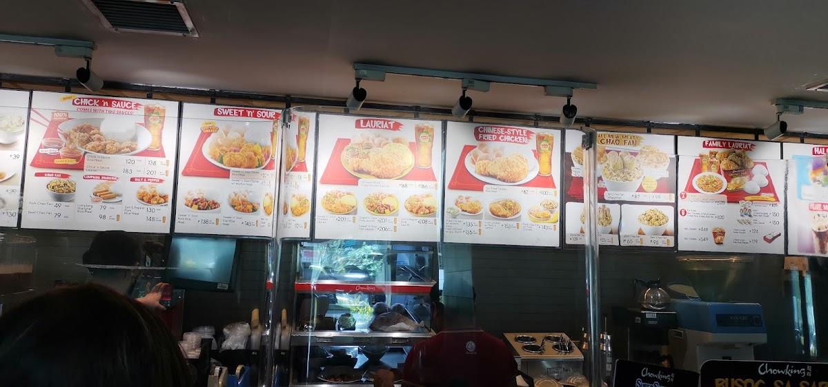 Menu at Chowking - Gateway Mall, Quezon City