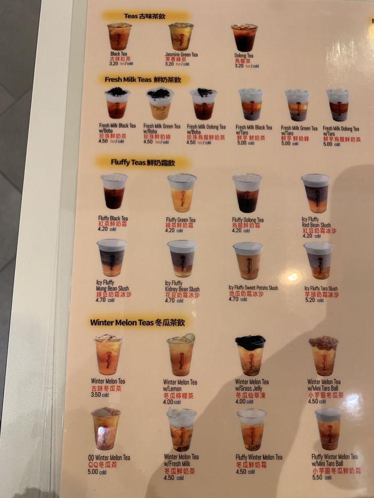 Menu at Meet Fresh desserts, Atlanta