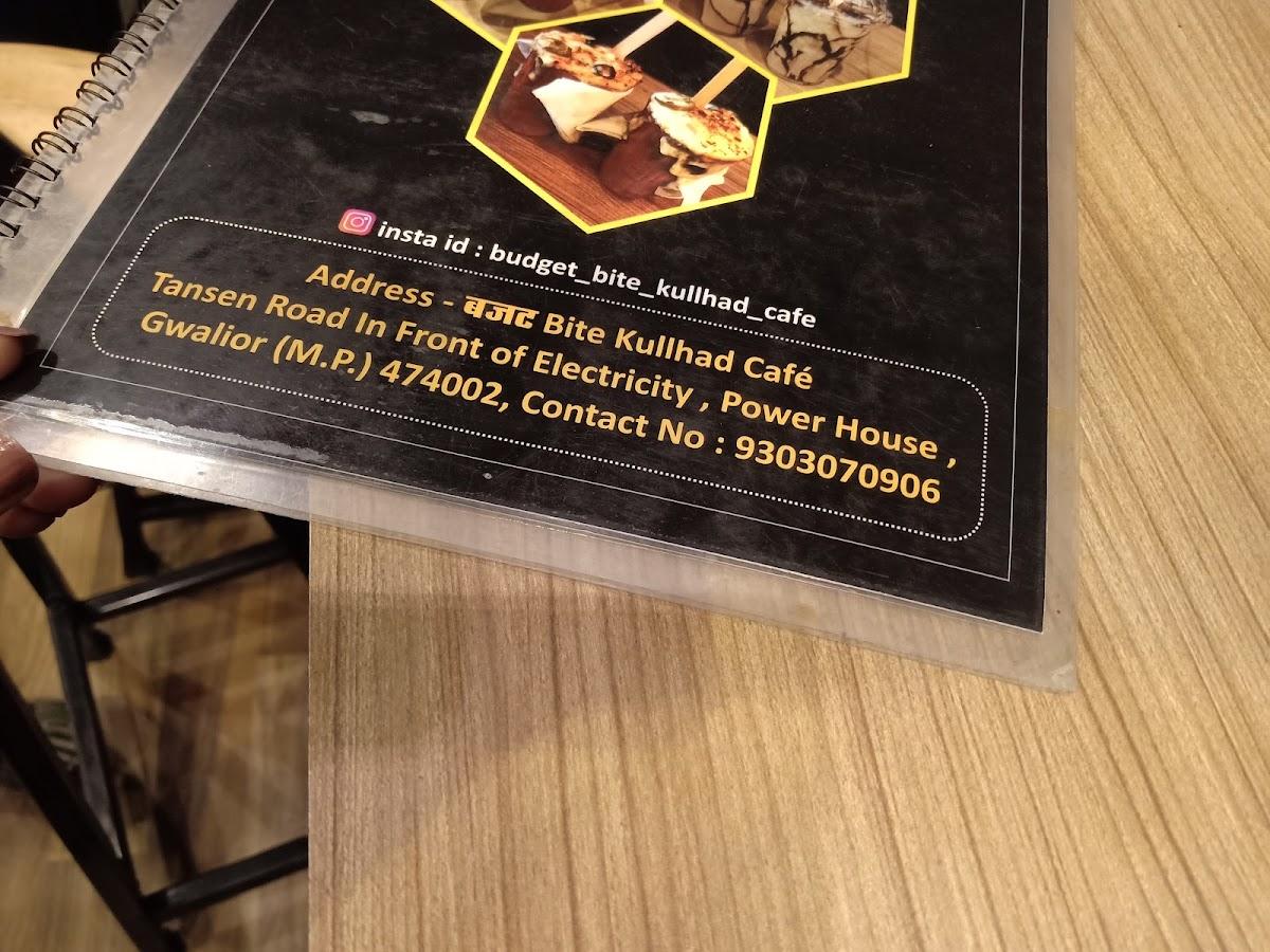 Budget bite Cafe, Gwalior - Restaurant menu, prices and reviews