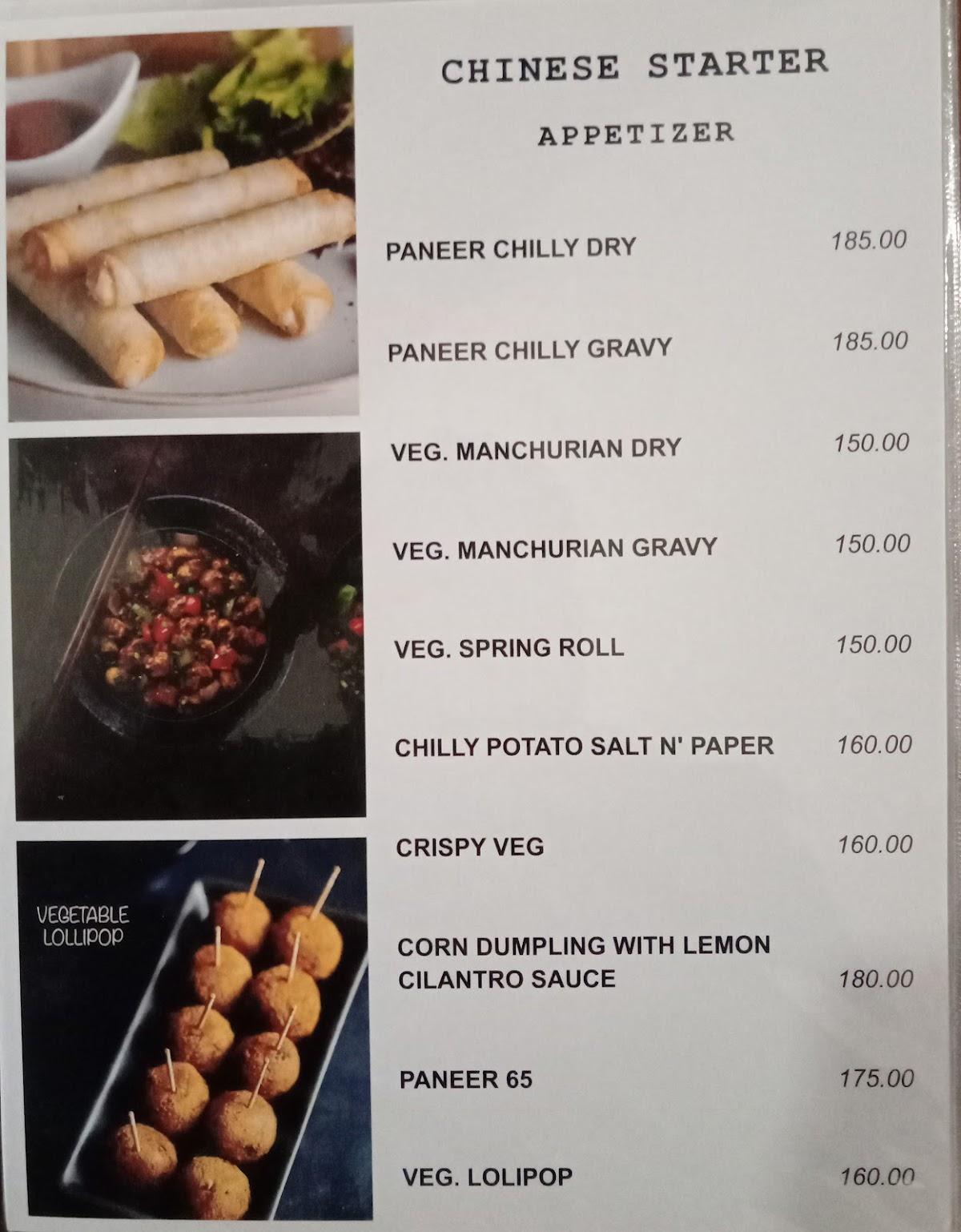 Menu at Hotel blue sea, Vadinar