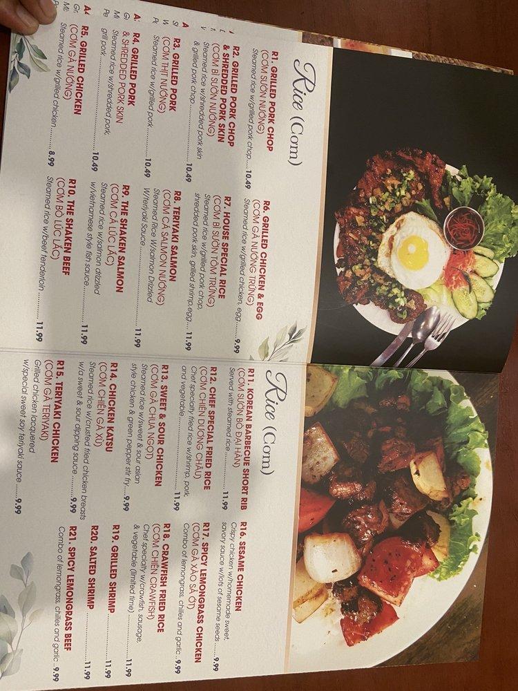 Menu at What Da Pho restaurant, San Angelo