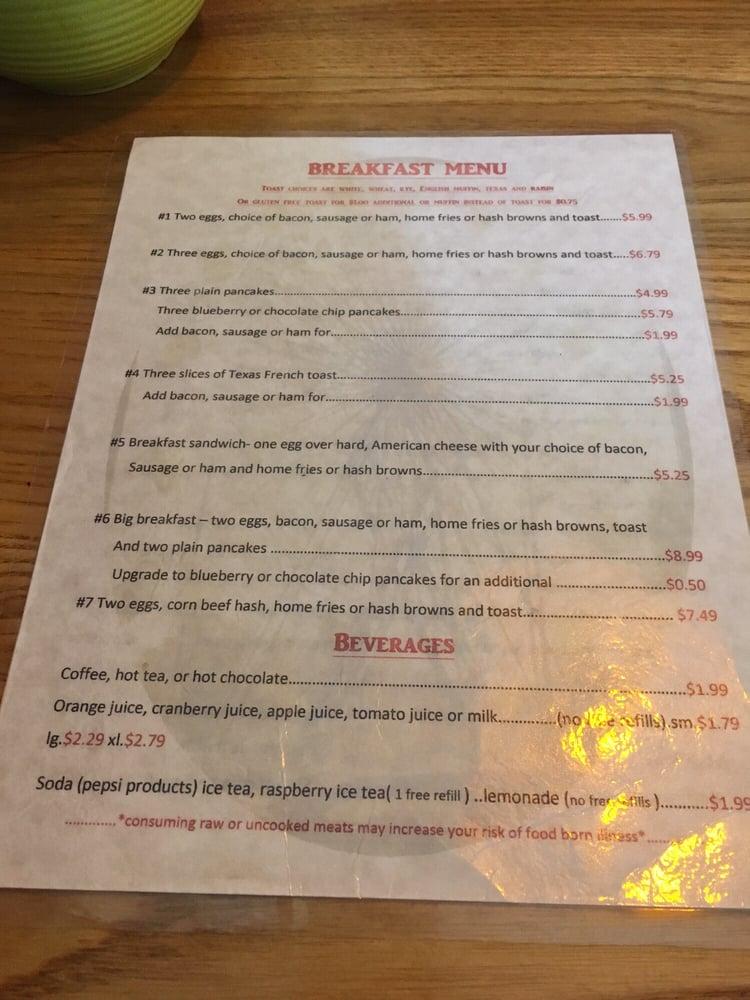 Menu at Fairground Cafe, Topsham