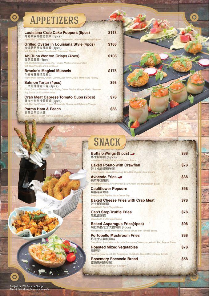 Menu at Mr. Crab by The Captain's House desserts, Hong Kong