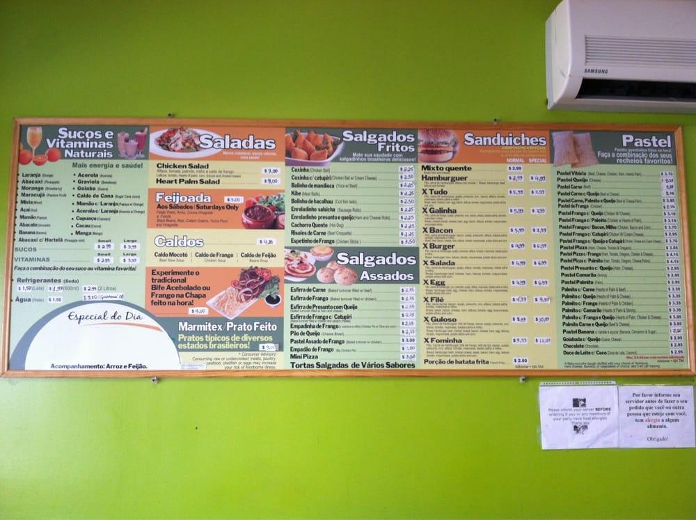 Menu at Pastelaria Vitoria Broadway restaurant, Somerville