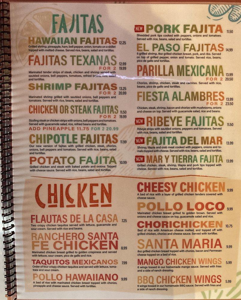 Menu at La Fiesta Bar & Grill tex-mex, Tullahoma