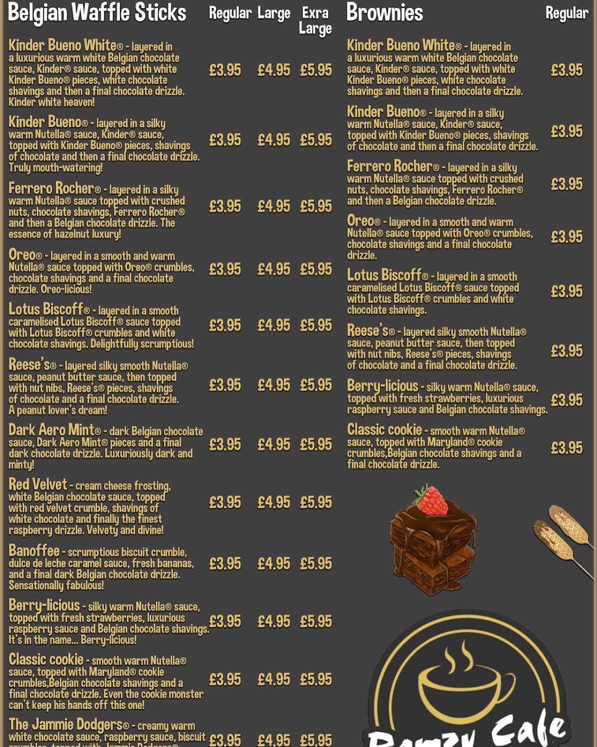 Carta de Ameerah’s Kitchen, Rochdale
