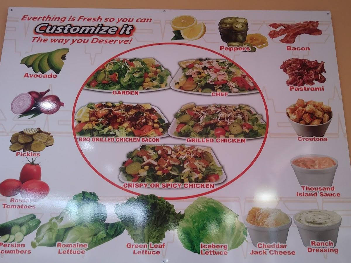Menu at Flame ‘N Freeze restaurant, Bakersfield