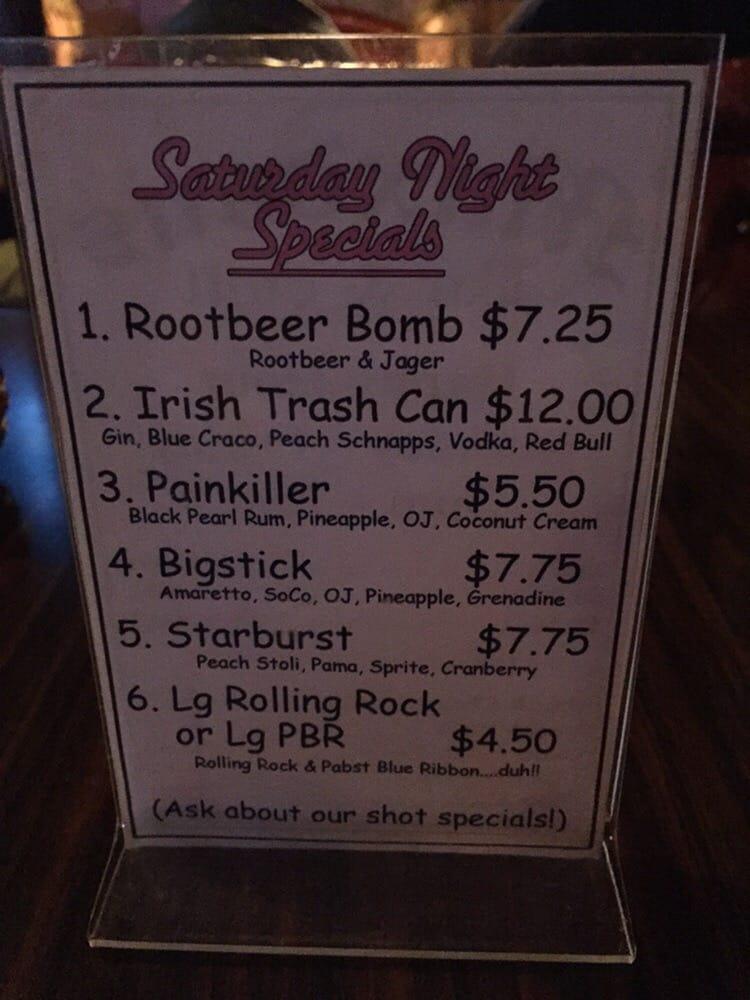 Menu at Maxdons Cocktails pub & bar, Lancaster
