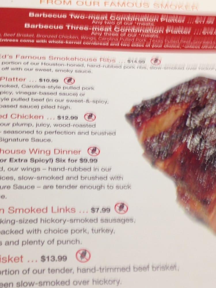 Menu at The Prime Smokehouse BBQ, Rocky Mount