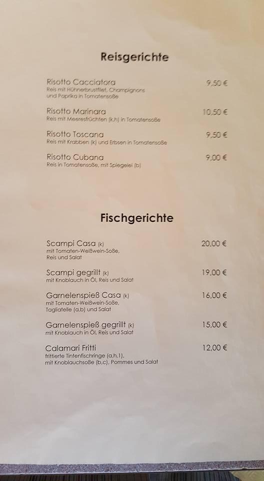 Speisekarte von Amico Mio (im Schul-und Sportzentrum, Hallenbad ...