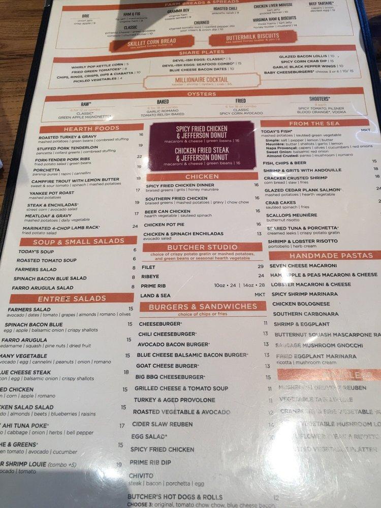 Menu at Founding Farmers Tysons pub & bar, Tysons
