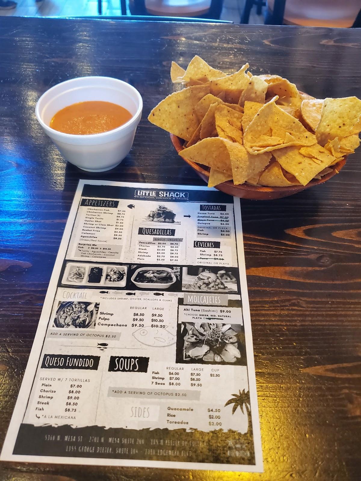 Menu at Little Shack pub & bar, El Paso, 865 Resler Dr h