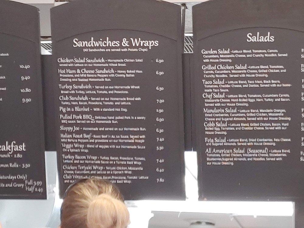 Menu at Garden Gate Cafe, Peru