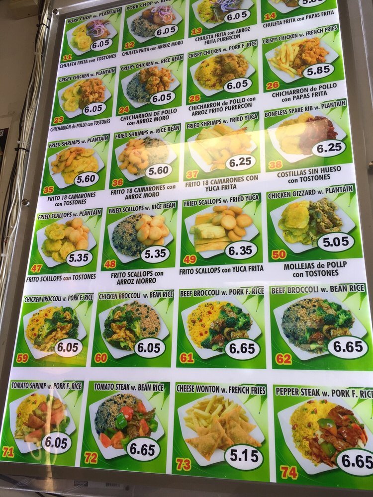 Menu at Goody II Chinese and Spanish Restaurant, Paterson, 378 Union Ave