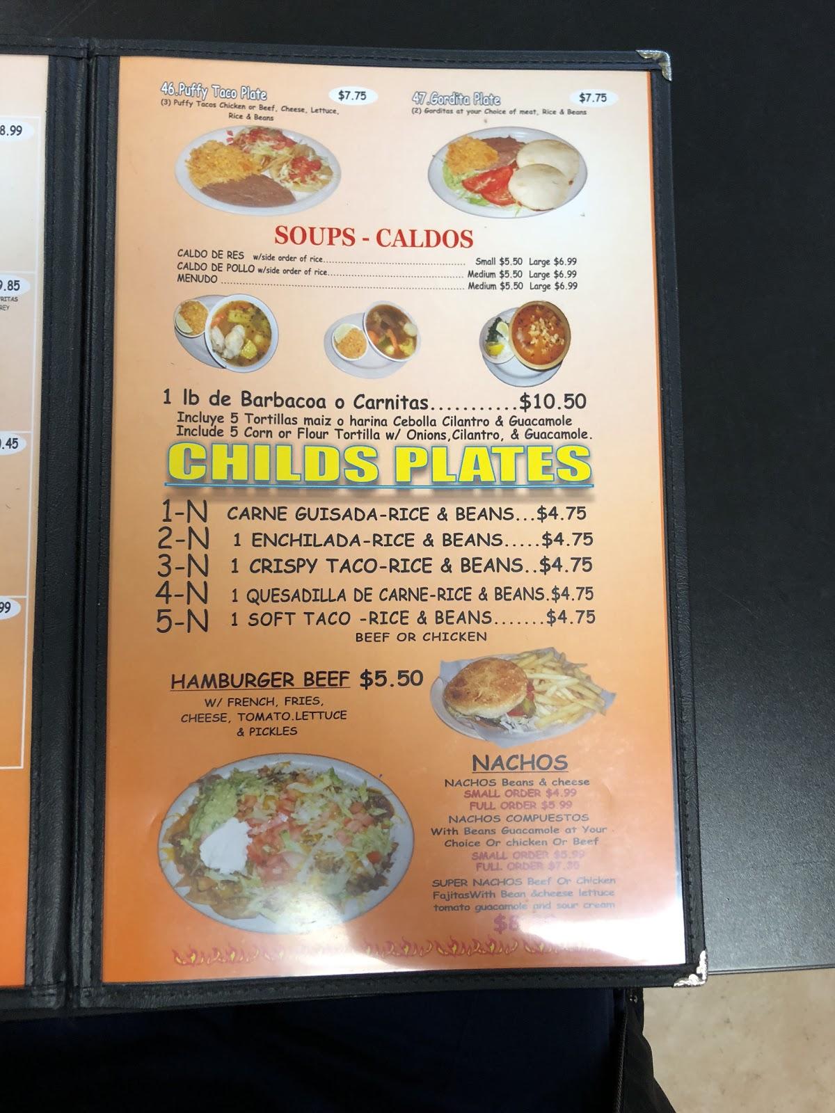 Menu at Santos Cafe, San Antonio, 603 Isom Rd Ste 105