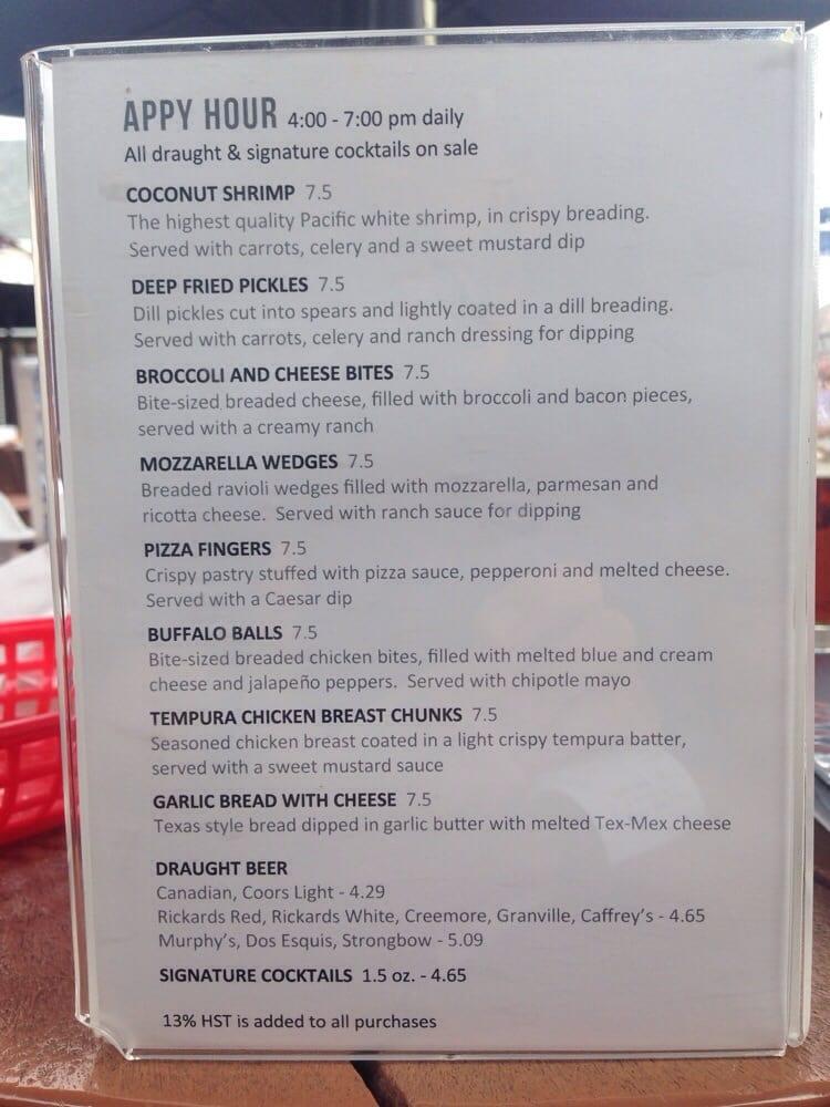 Menu at 72 Bolton Sports Cafe, Kawartha Lakes, 72 Bolton St