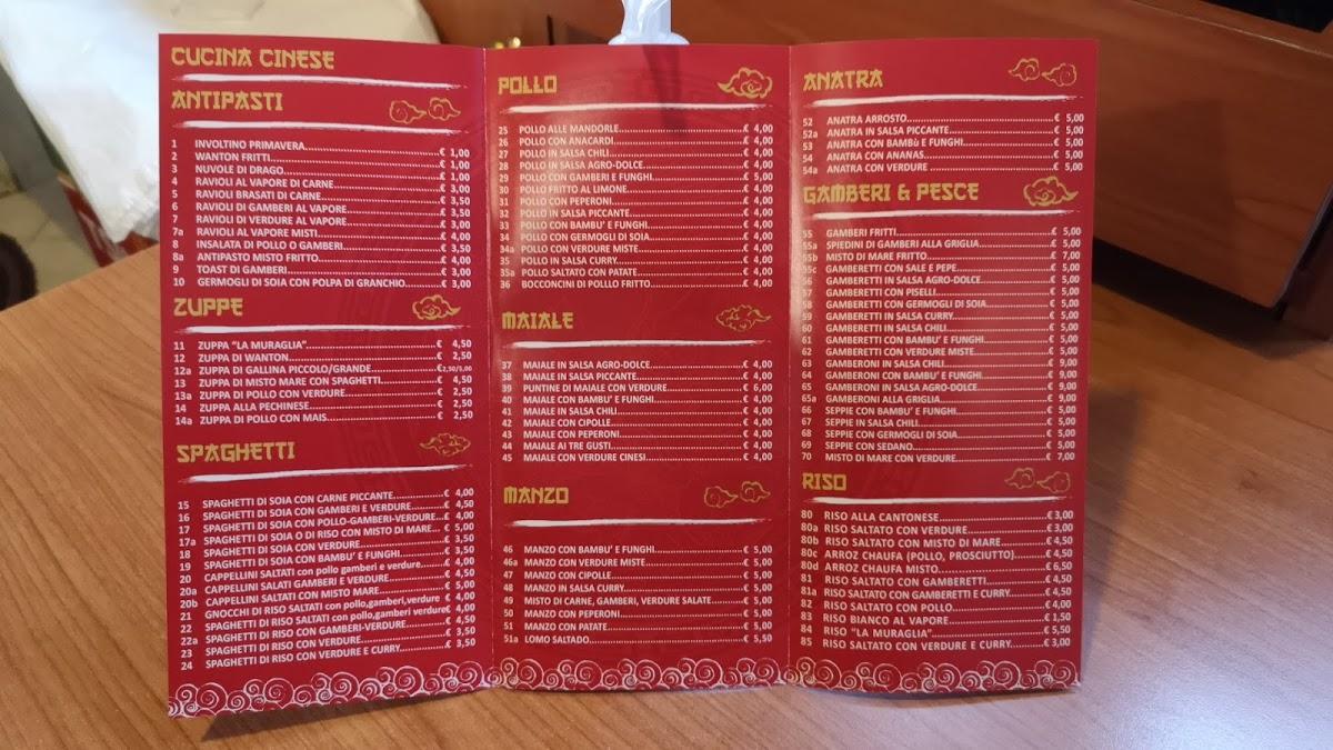 Menu da Bar Trattoria, Milano