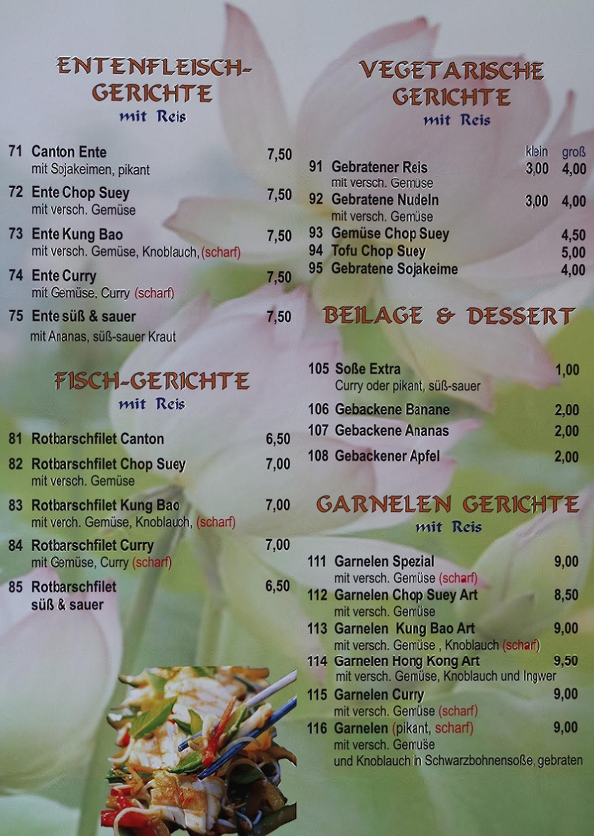 Speisekarte von Imbiss Lotus pub & Bar, Prüm