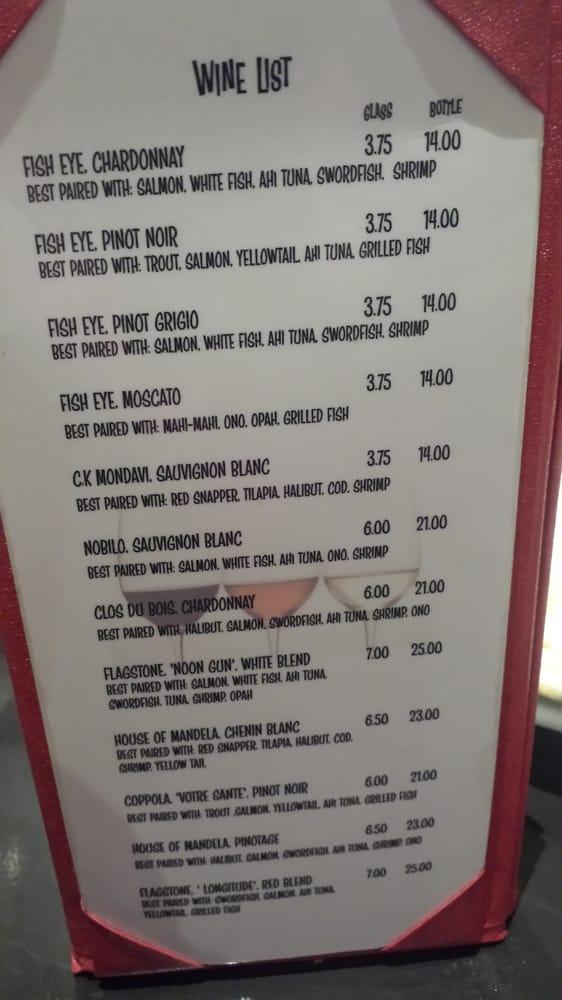 Menu at BlueSalt Fish Grill restaurant, Redondo Beach