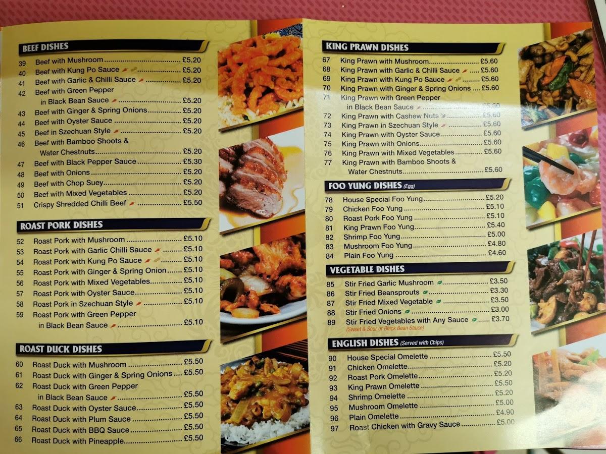 Menu at Golden Wok Chinese Takeaway restaurant, Tonypandy