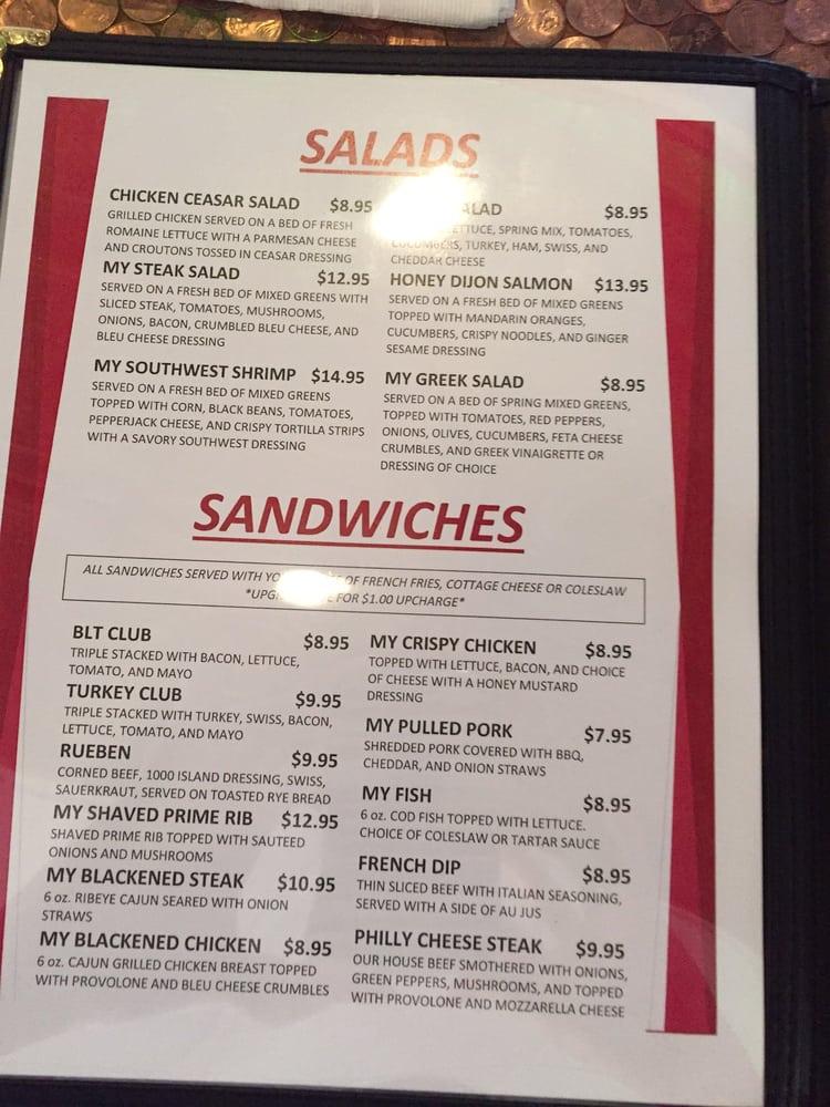 Menu at My Place Bar & Grill, McHenry