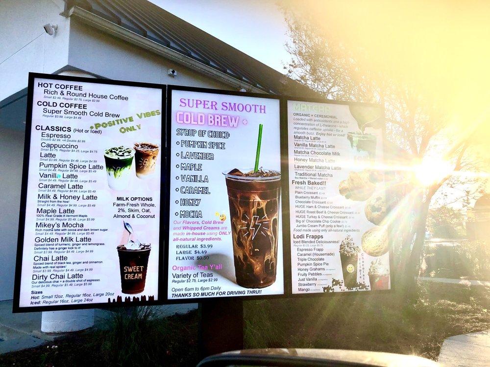 Menu at Lodi Coffee restaurant, North Charleston