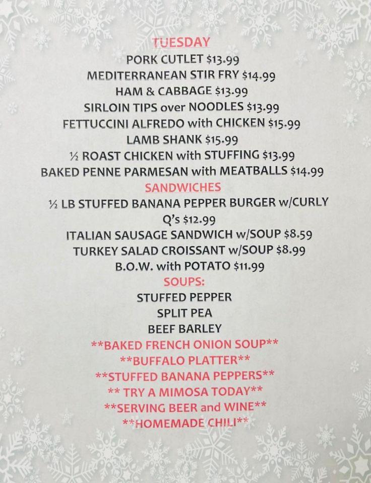 Menu at Apollo Family Restaurant, Buffalo, South Park Ave