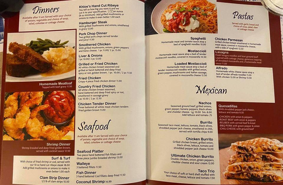 Menu at Deerfield Inn Restaurant & Catering, Deerfield Township