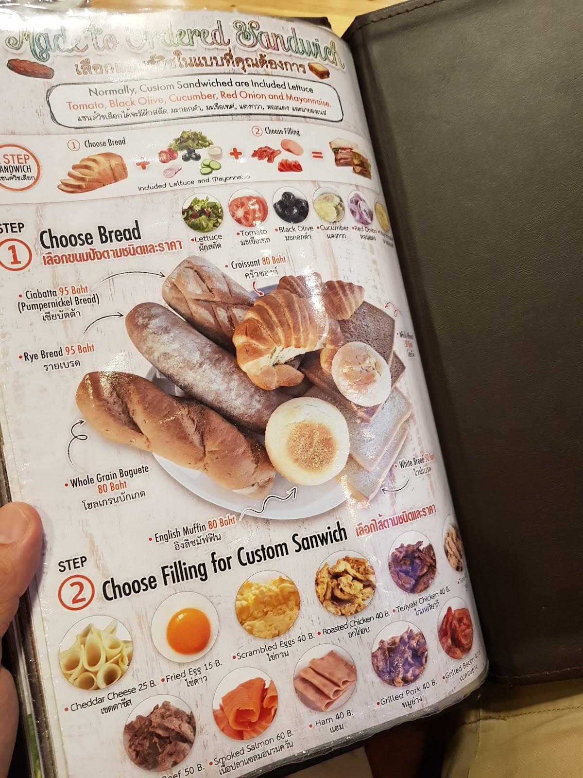 Menu at We Cafe, Chalong