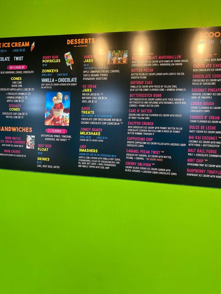 Menu at The Fat Donkey desserts, Sarasota