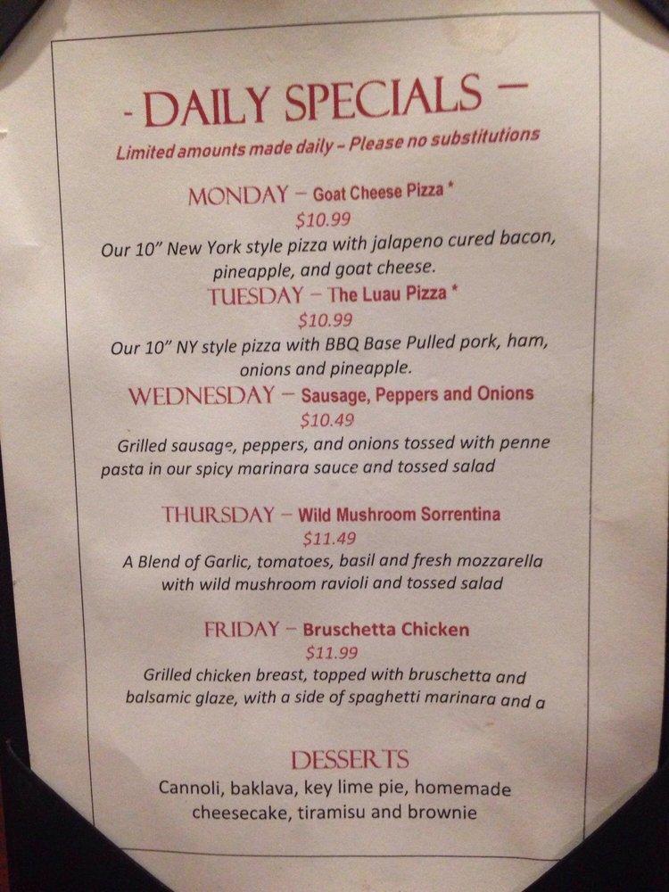 Menu at Acropolis Pizza Restaurant, Arden