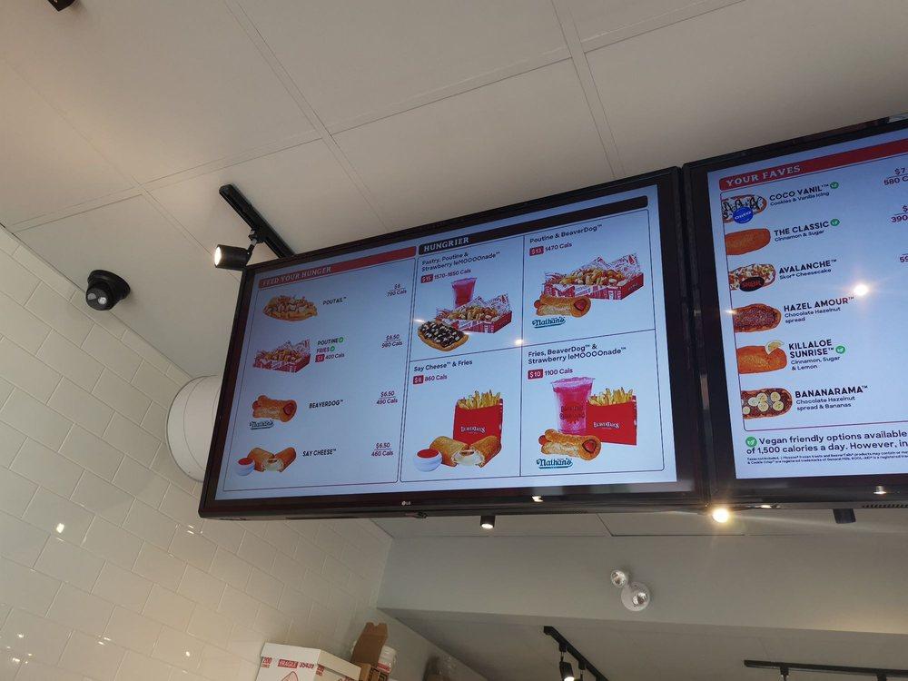 Menu at BeaverTails Niagara Falls desserts, Niagara Falls, Clifton Hill