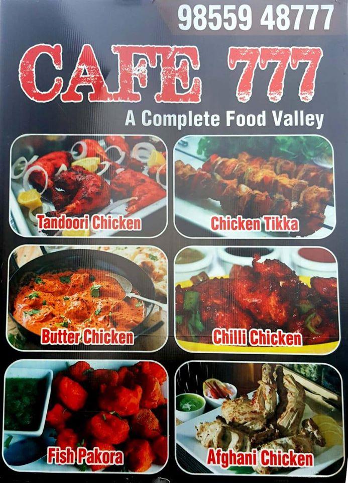 Menu at Cafe 777 A Family Restaurant, Kharar