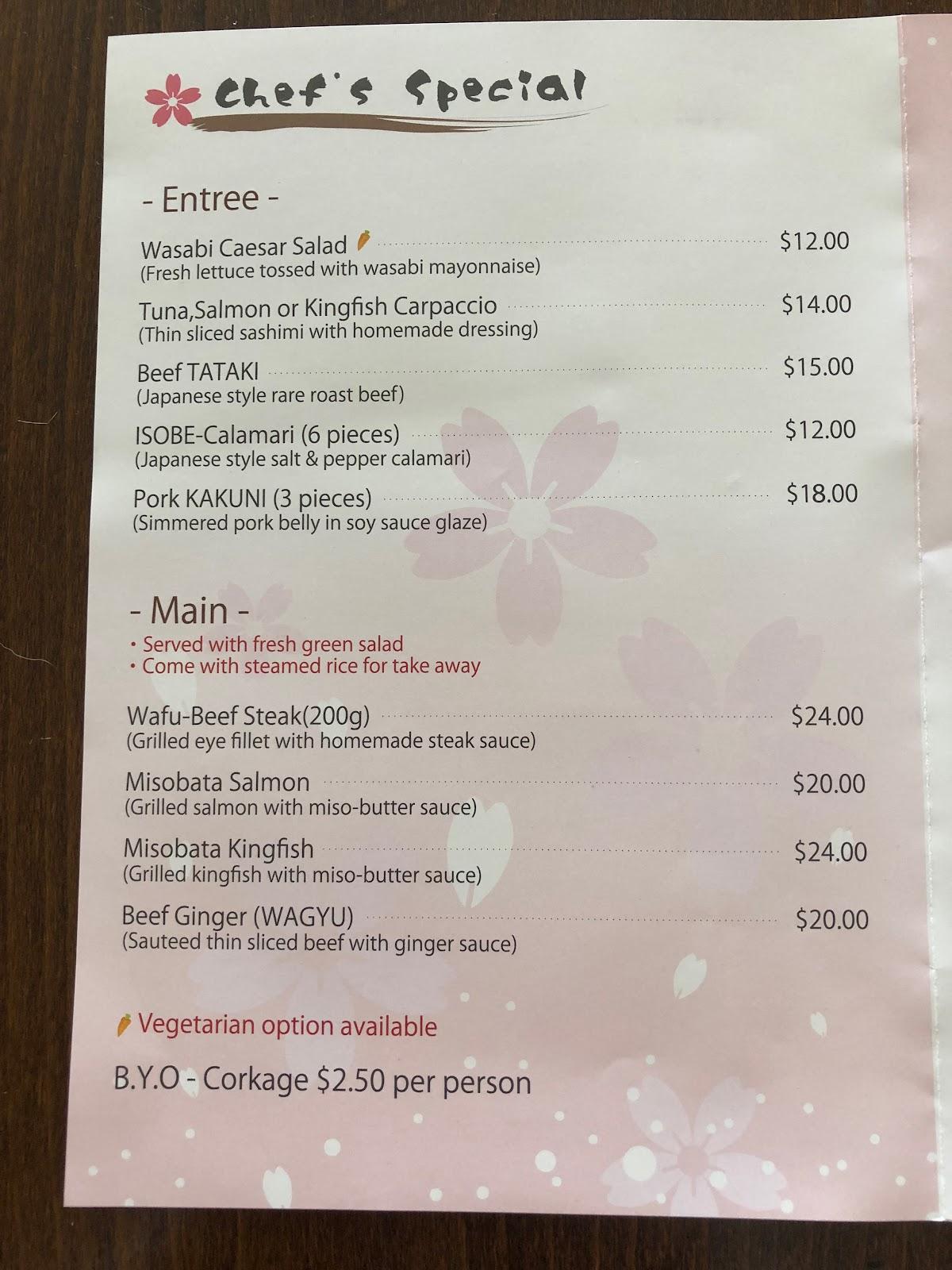Menu at Teriyaki Boy Balmain restaurant, Balmain