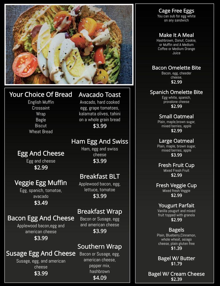 Menu at Chicago Post Cafe, Toledo