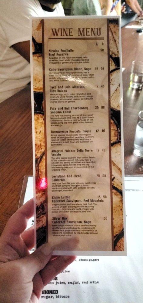 Menu at The Oak Barrel, Wyandotte