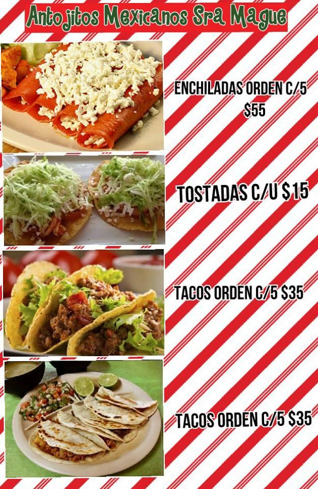 Menu at Antojitos Mexicanos Sra Mague restaurant, San Nicolás de los Garza