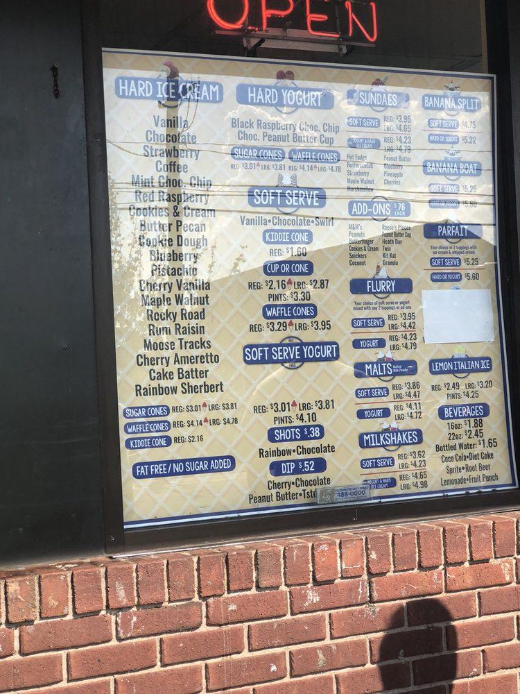 Menu at Durham Dari Serv, Durham