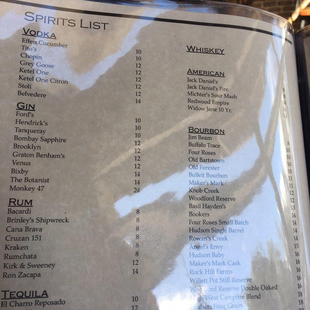 Menu at Mason Bar & Kitchen, Arroyo Grande
