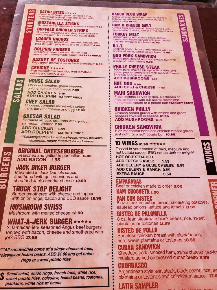 Menu at Cafe 27 Bar & Grill, Weston, US Hwy 27