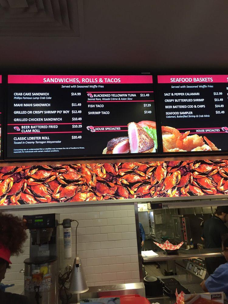 Menu at Phillip's Seafood Express restaurant, Aberdeen, I-95 JFK ...