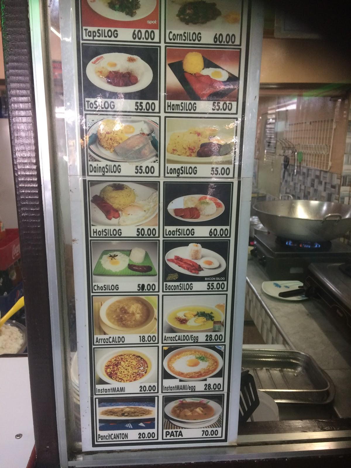 Menu at Rs Tapsilogan restaurant, Iloilo City, Paseo de Arcangeles ...